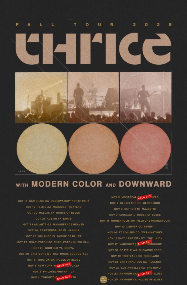 THRICE Release New Album and Prepare to Kick Off Tour - PunkWorldViews ...